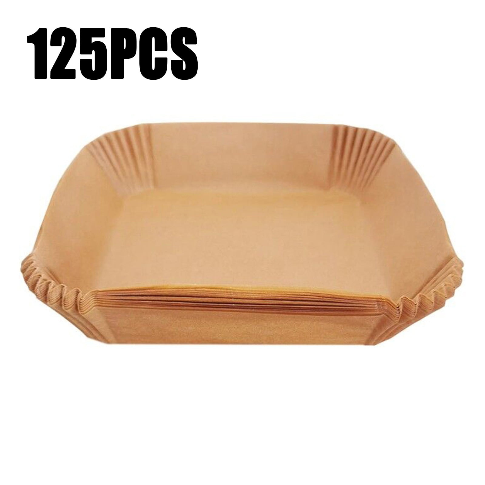 WIQUOKETT 125 PC Square Air Frying Pan Paper Silicone Oil Paper Tray ...