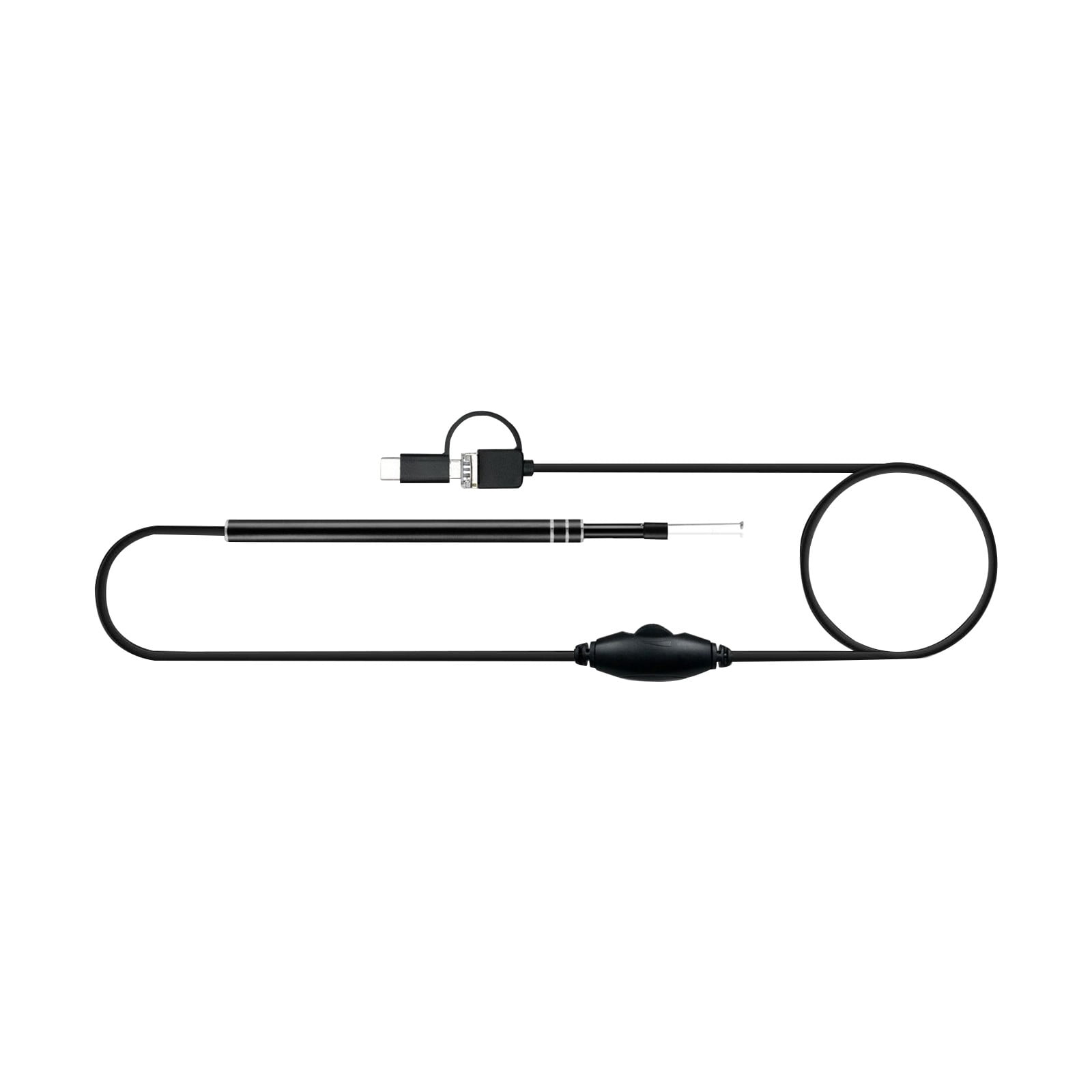 WIQUOKETT 3 in1 5.5MM Ear Cleaning Endoscope USB Visual Earpick HD ...