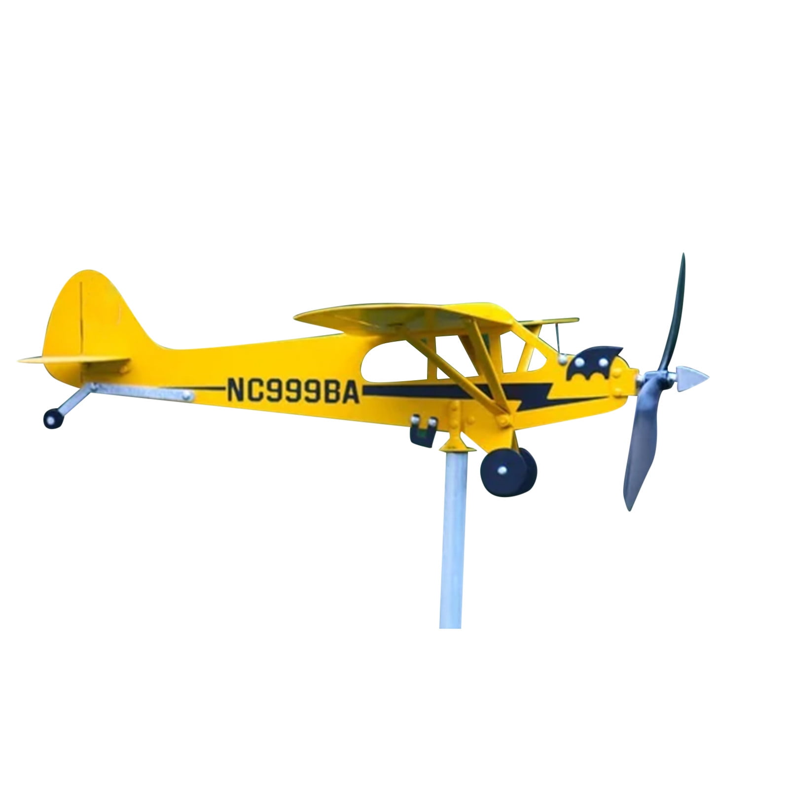 WIQUOKETT Airplane Weathervane with Double Wing Outdoor Airplane ...