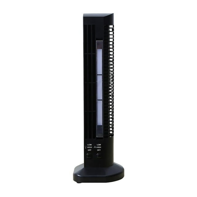 Wiquokett Led Tower Fan With Side Light Portable Usb Powered Electric