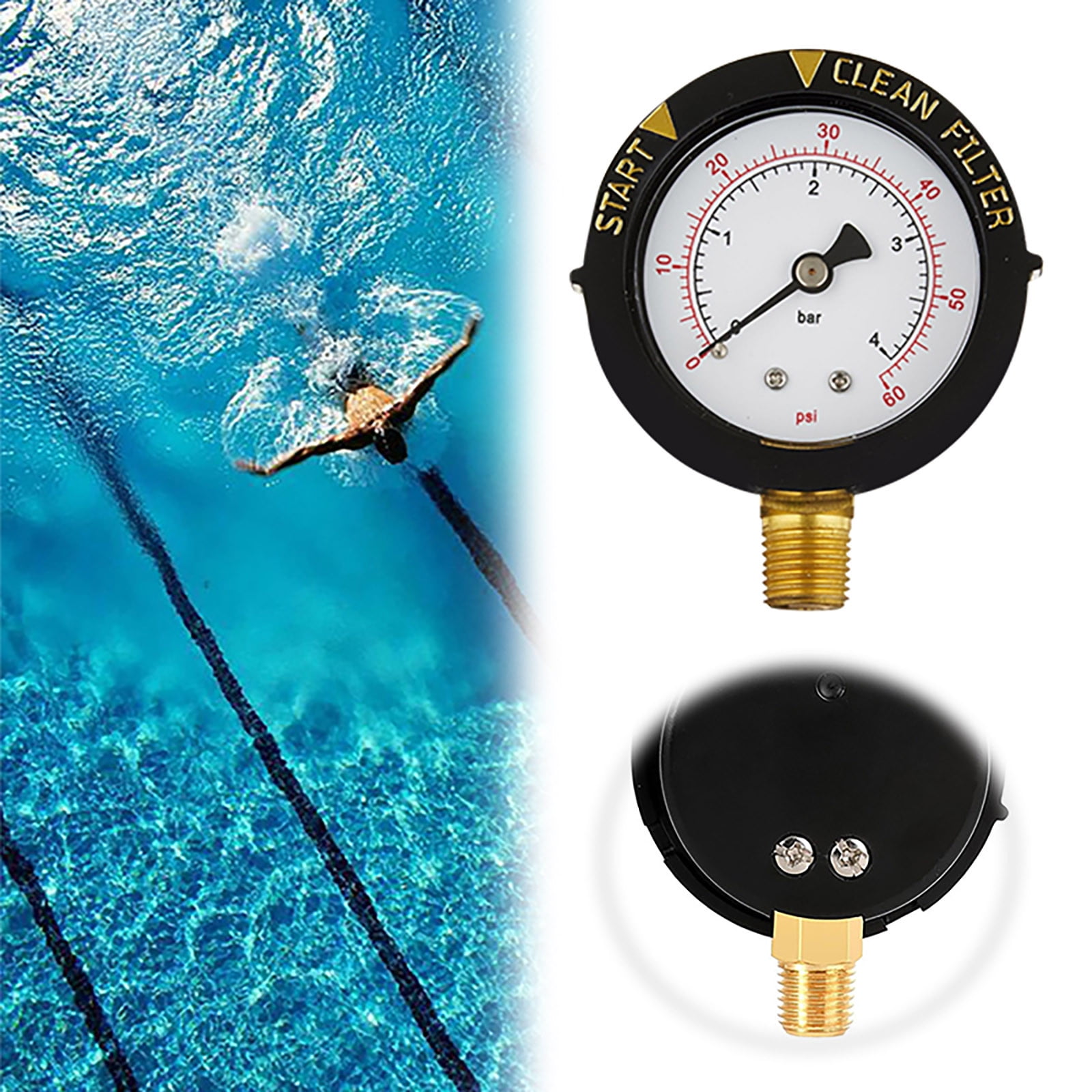 WIQUOKETT Precision Pressure Measurement Pressure Gauge Suitable for ...