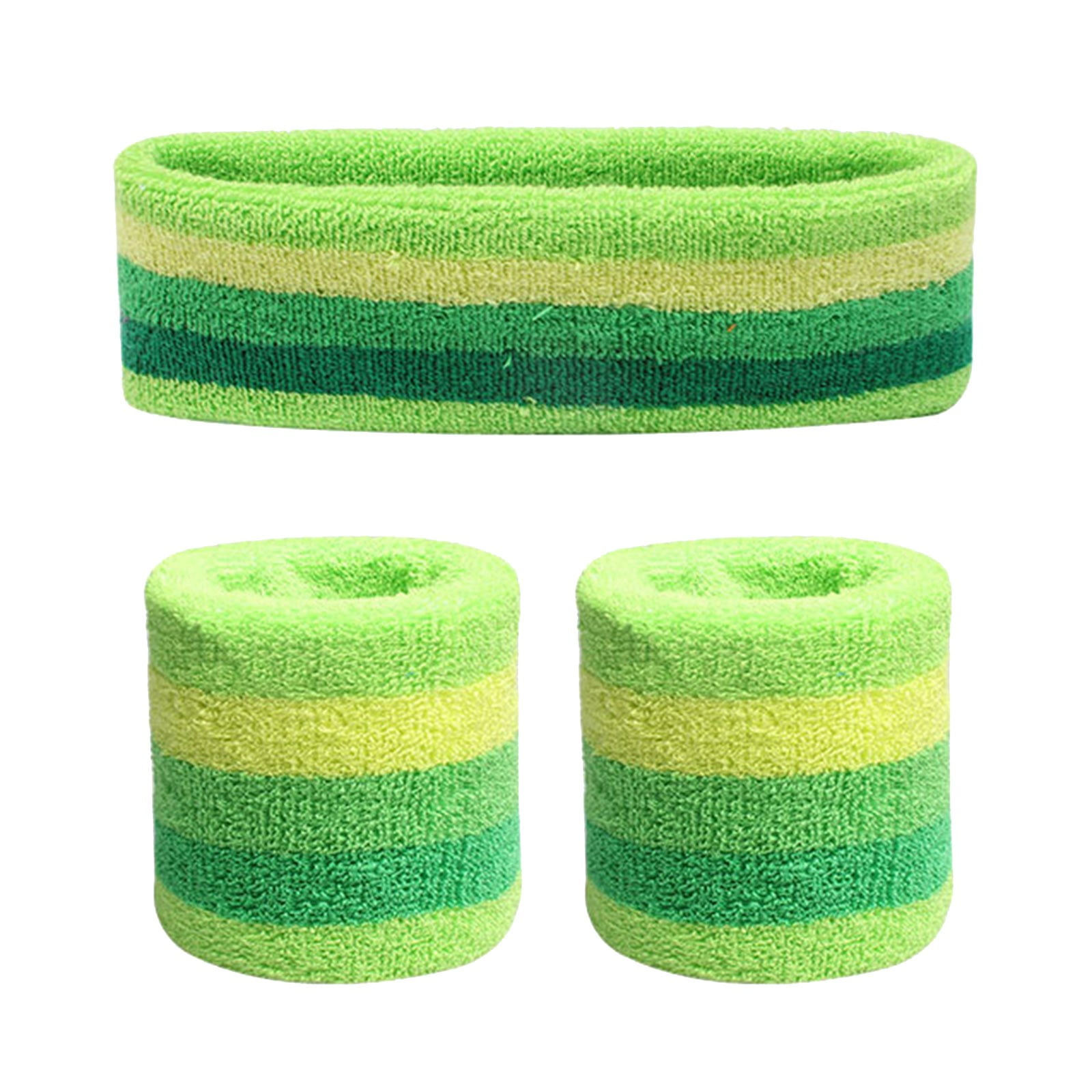 WIQUOKETT Sweatband Set 1 Headband and 2 Wristbands for Sports & More ...