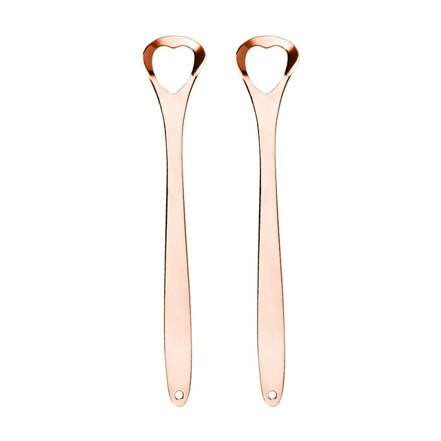 WIQUOKETT Tongue Scraper Professional Stainless Steel Tounge Scrappers ...