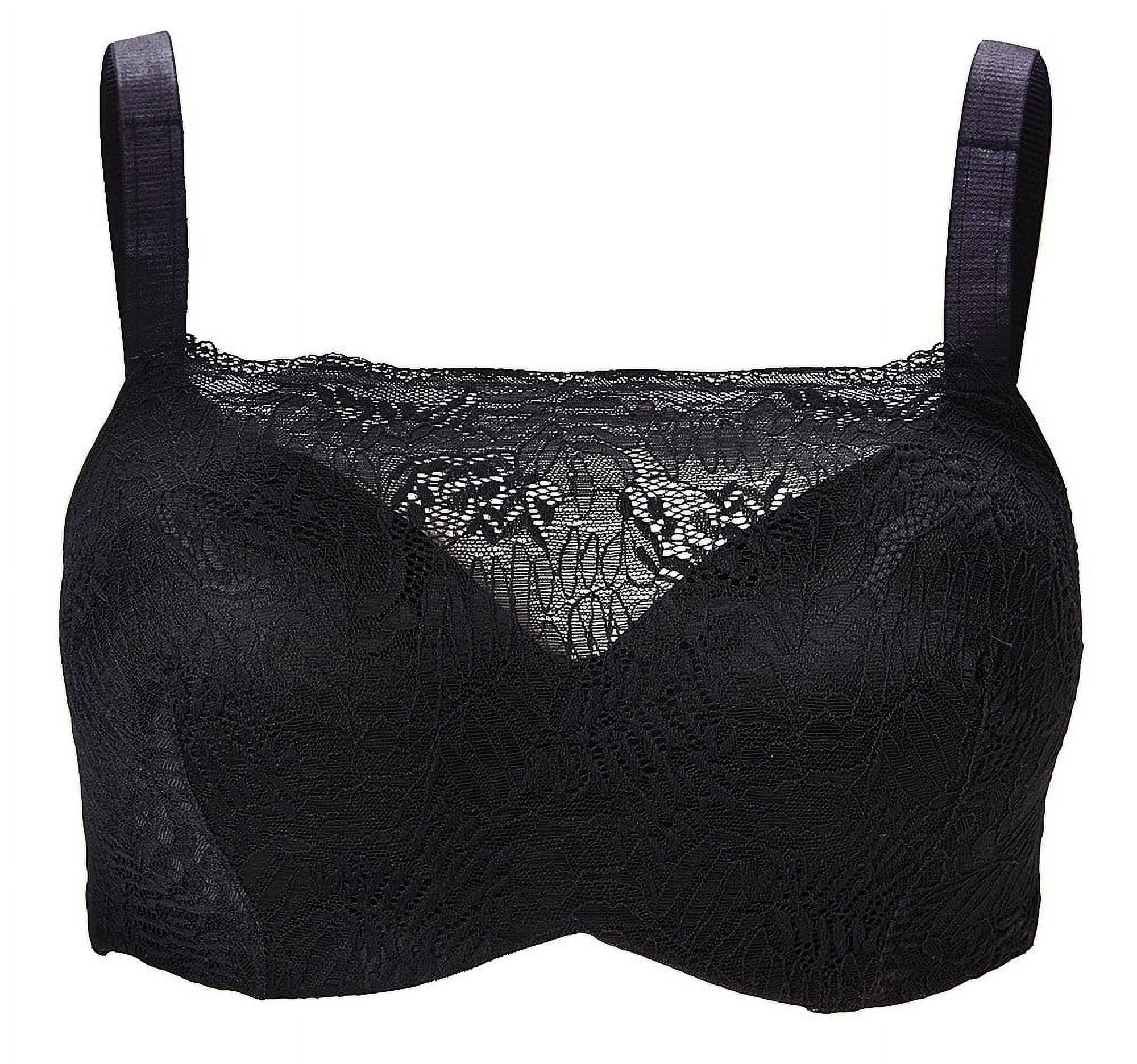 WIRED MOLDED CUP BRA WITH A LACE BANDEAU FRONT - Walmart.com
