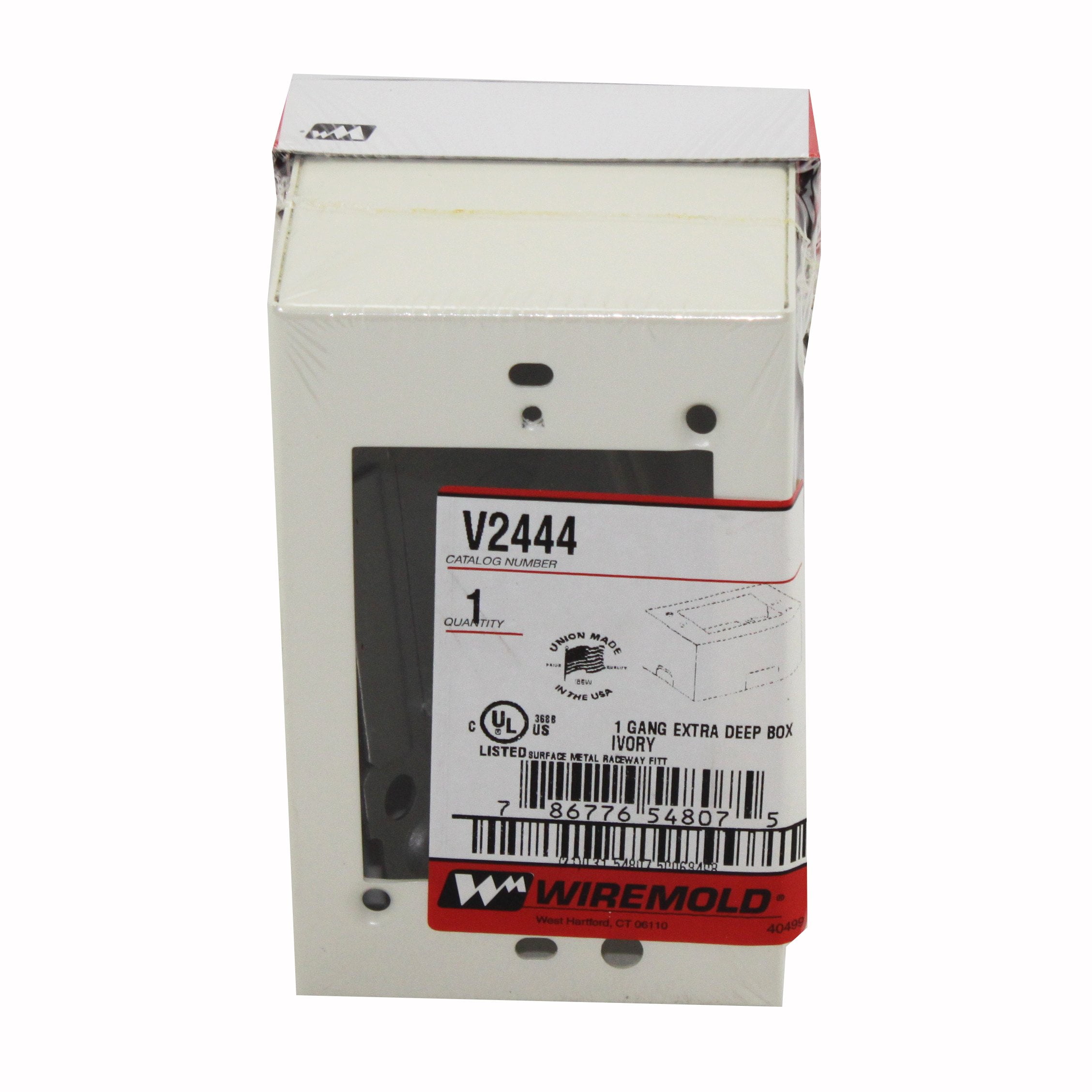 WIREMOLD LEGRAND V2444 V2400 STEEL EXTRA DEEP DEVICE BOX, IVORY CA1 ...