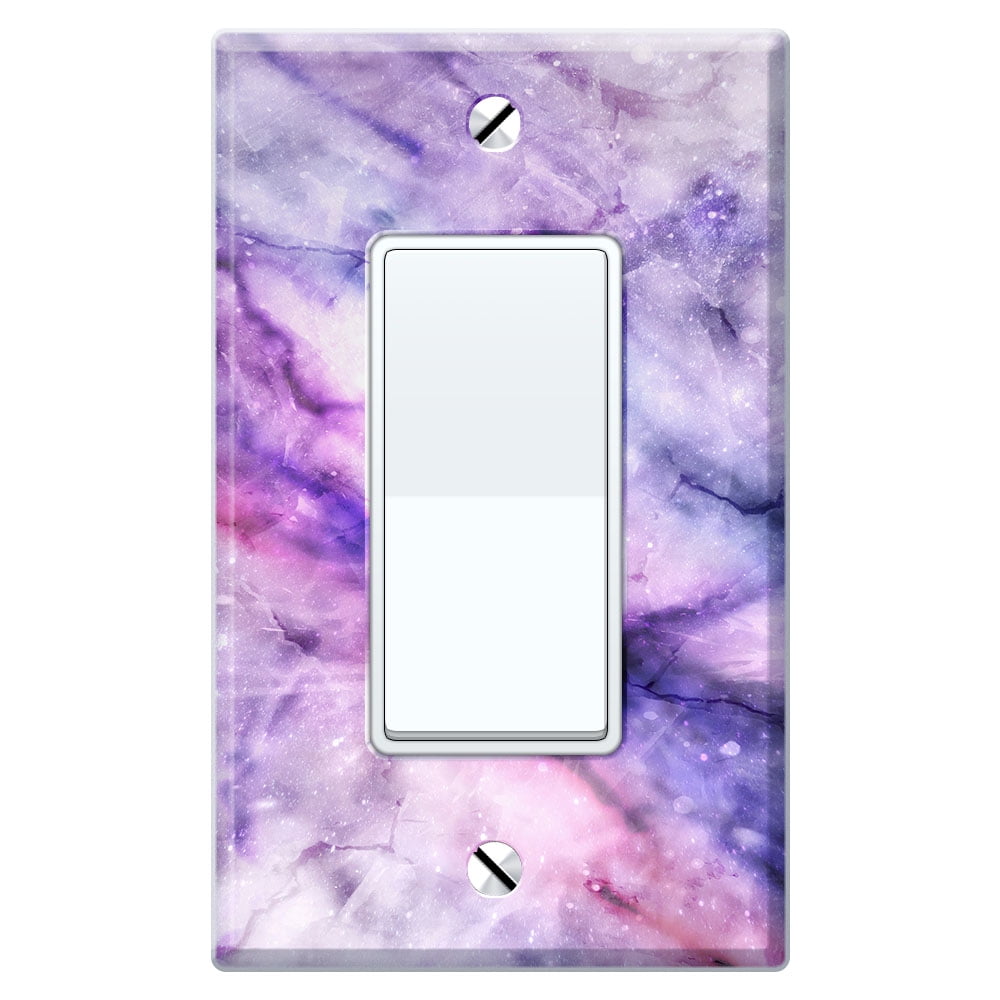 WIRESTER 1-Gang Decorator Light Switch Plate/Wall Plate Cover, Purple ...