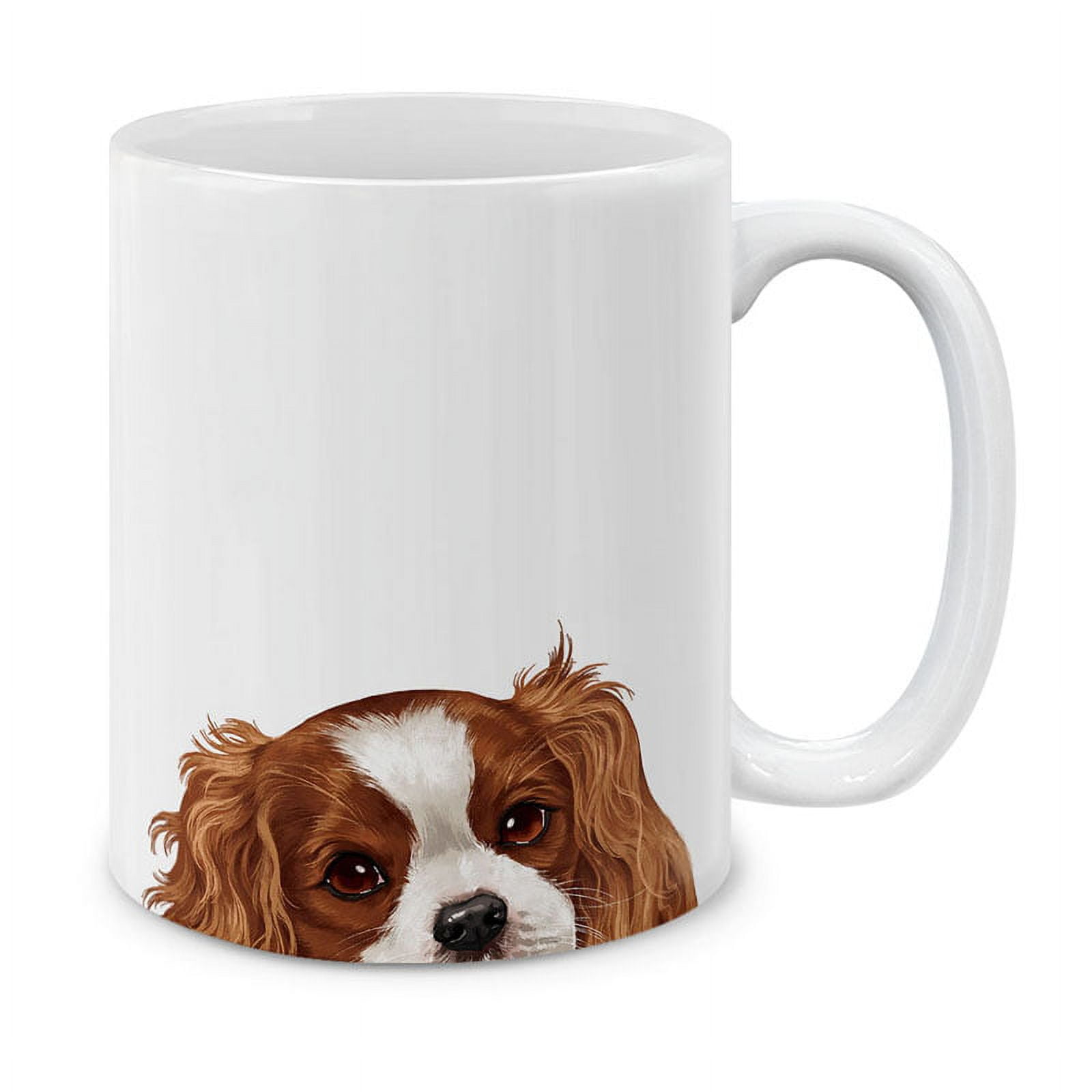WIRESTER 11 Oz Ceramic Tea Cup Coffee Mug, Cavalier King Charles ...
