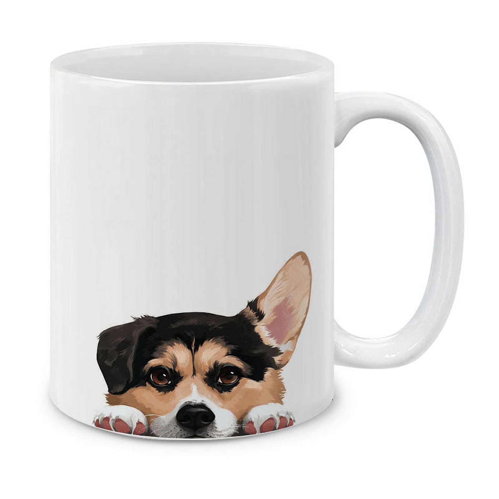 WIRESTER 11 Oz Ceramic Tea Cup Coffee Mug, Tricolor Pembroke Welsh ...