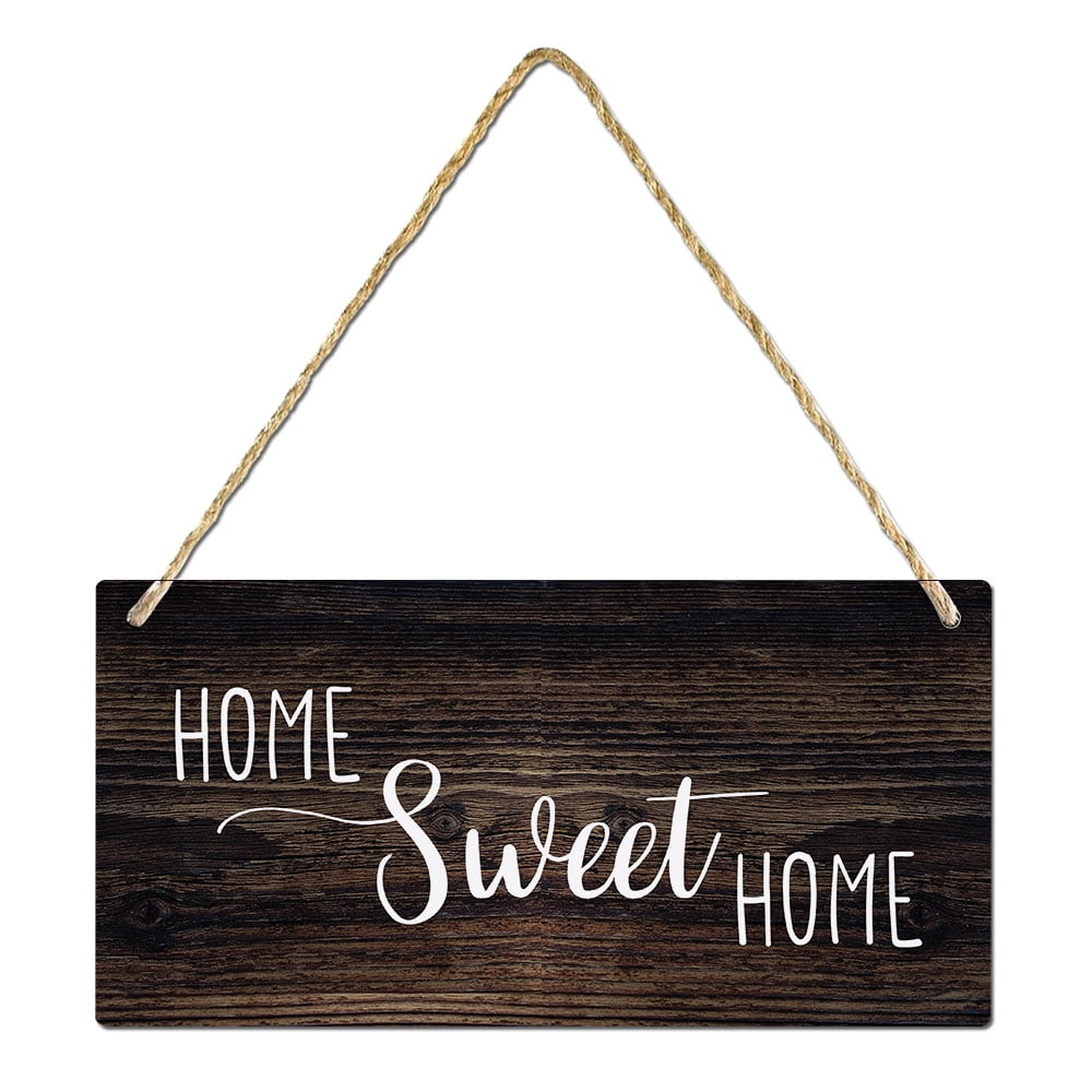 WIRESTER 12 inches x 6 inches Rectangle Aluminum Hanging Sign Plaque ...