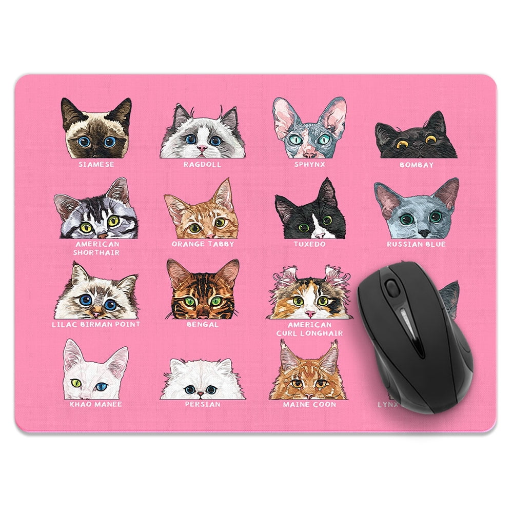 WIRESTER 13.77x10.23 in Rectangle Mouse Pad with Non-Slip Rubber Base ...