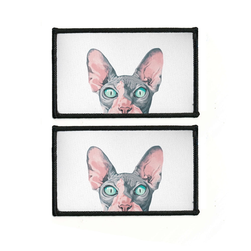 WIRESTER 2 Pcs 3.15" Rectangle Logo Sew Ironed On Badge Embroidery Applique Patch With Black ...