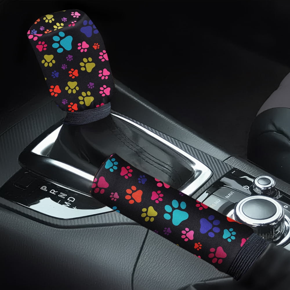 WIRESTER 2 Pcs Neoprene Gear Shift Knob Cover Car Handbrake Gear Shift ...