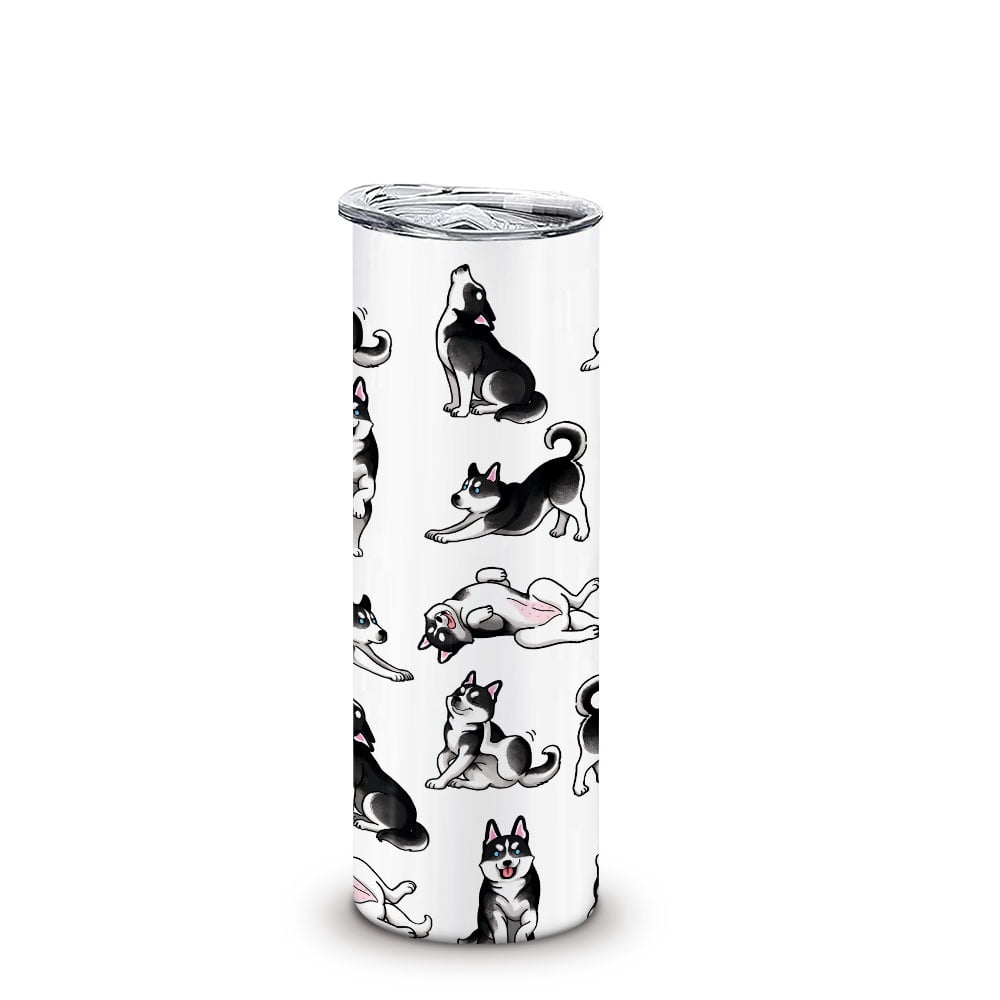 WIRESTER 20oz Stainless Steel Tumbler with Plastic Straw for Coffee ...