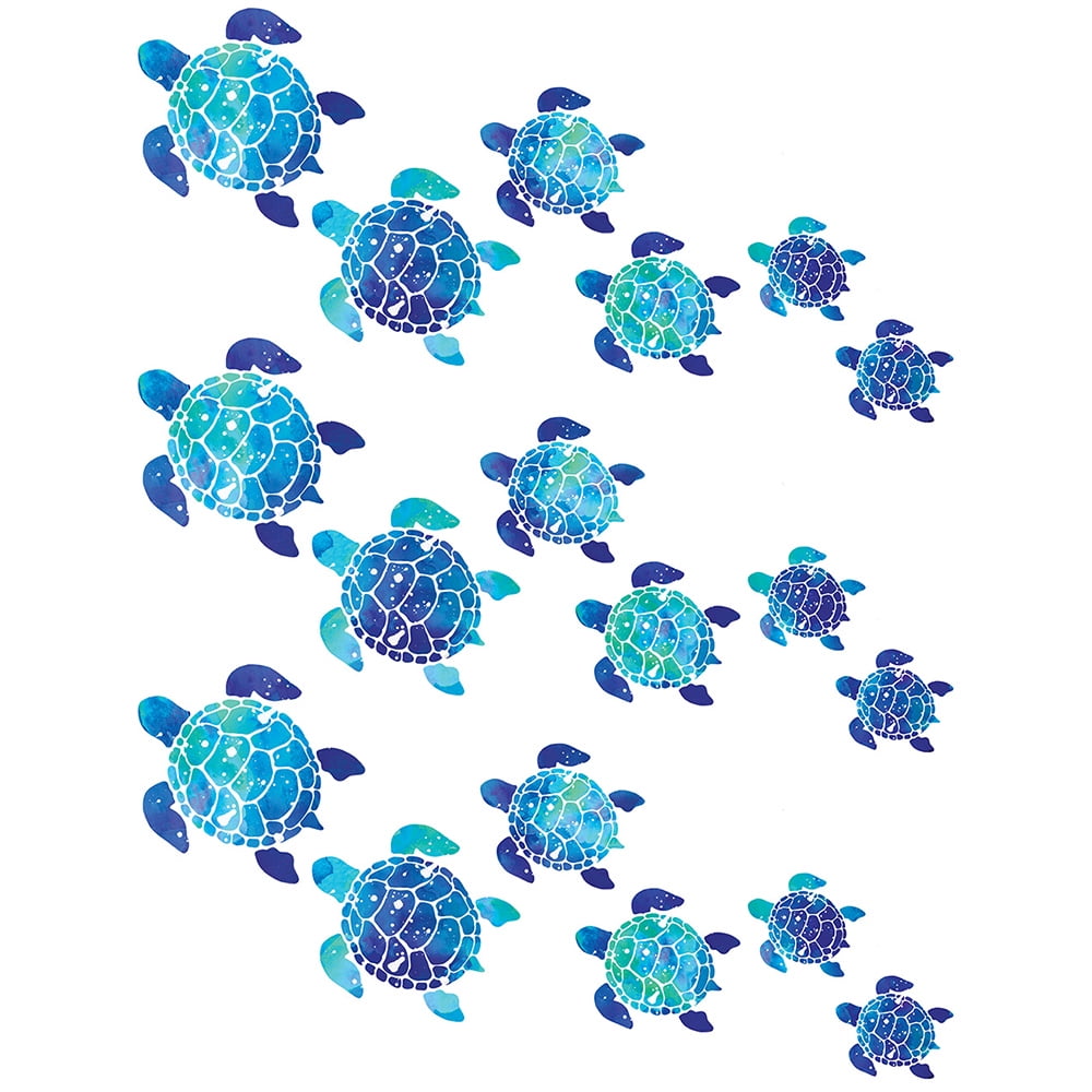 WIRESTER 3 Set Vinyl Decal Sticker For Notebook, Ipad - Sea Turtles, 18 ...