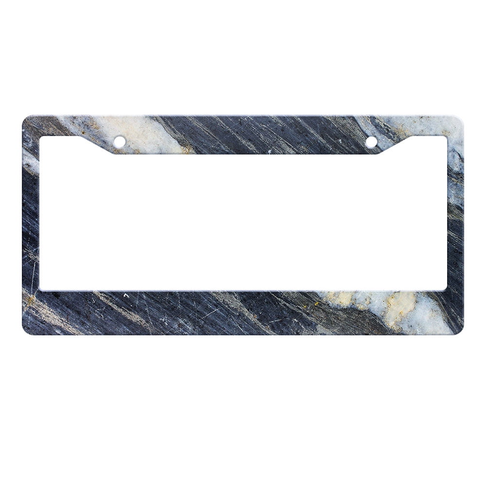 WIRESTER 6" x 12" Auto Drive License Plate Frame Cover, Dark Blue ...