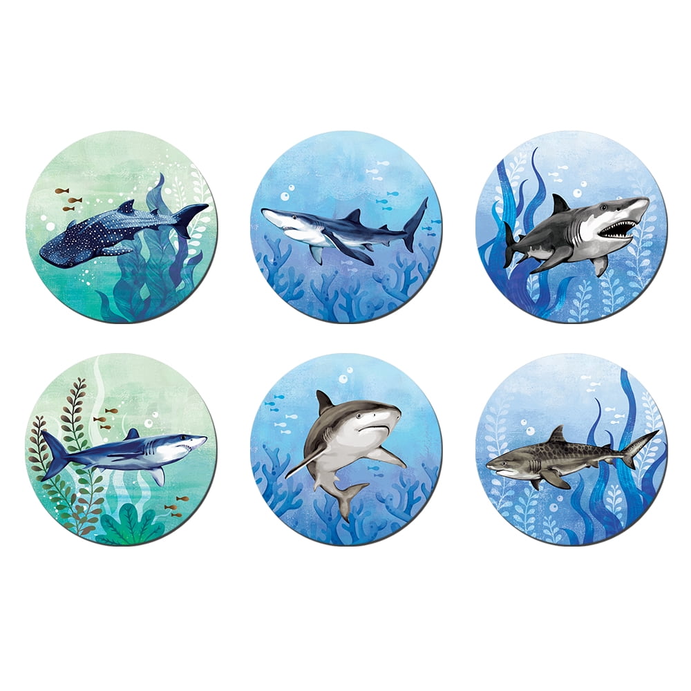 WIRESTER 6pcs 2.16 Inch Round Fridge Magnet for Home Office Classroom ...