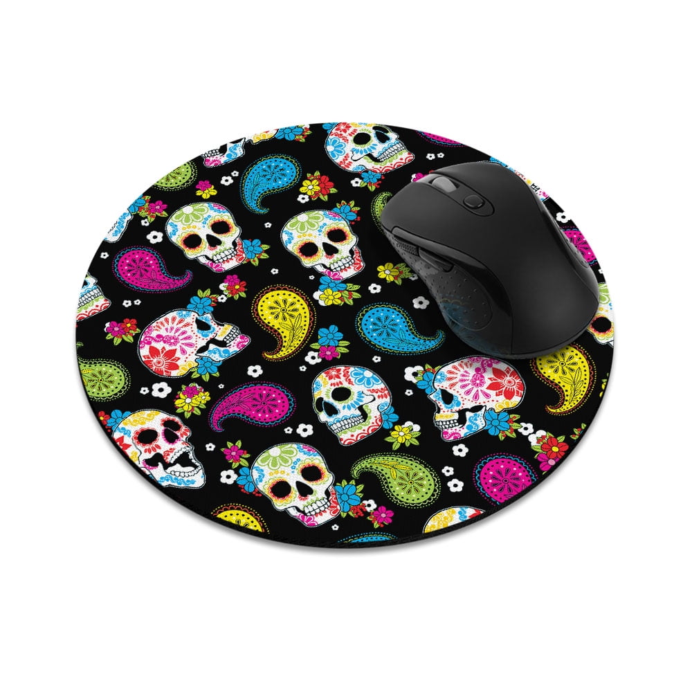 WIRESTER 7.88 in Round Mouse Pad with Non-Slip Rubber Base for ...