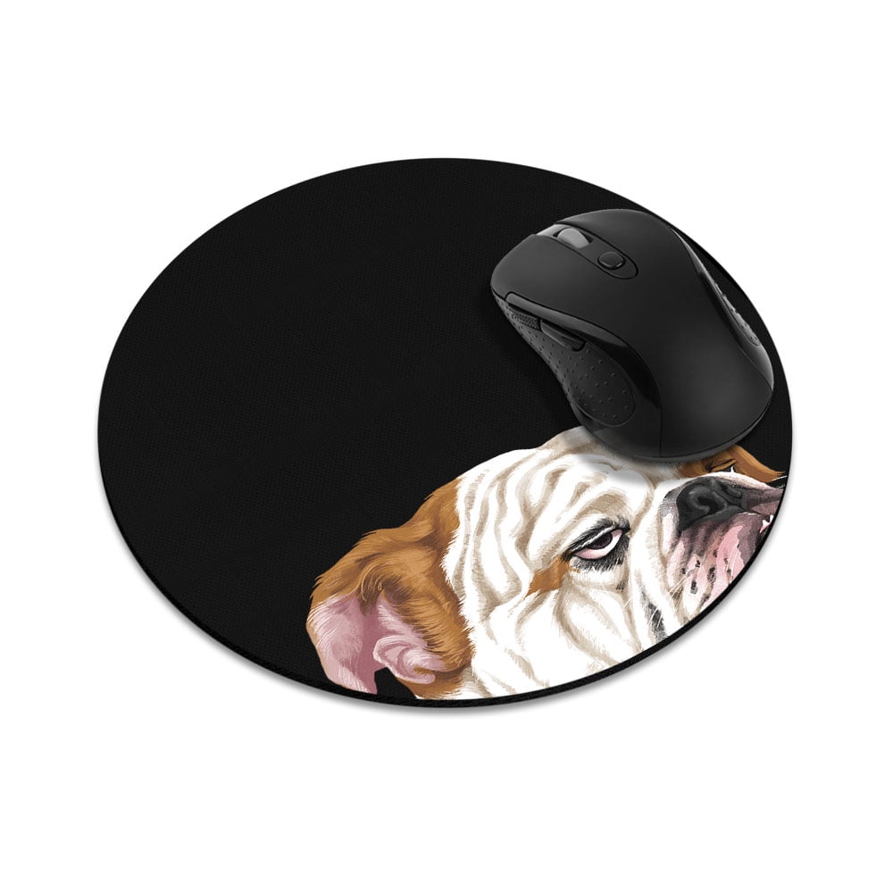 WIRESTER 7.88 in Round Mouse Pad with Non-Slip Rubber Base for ...