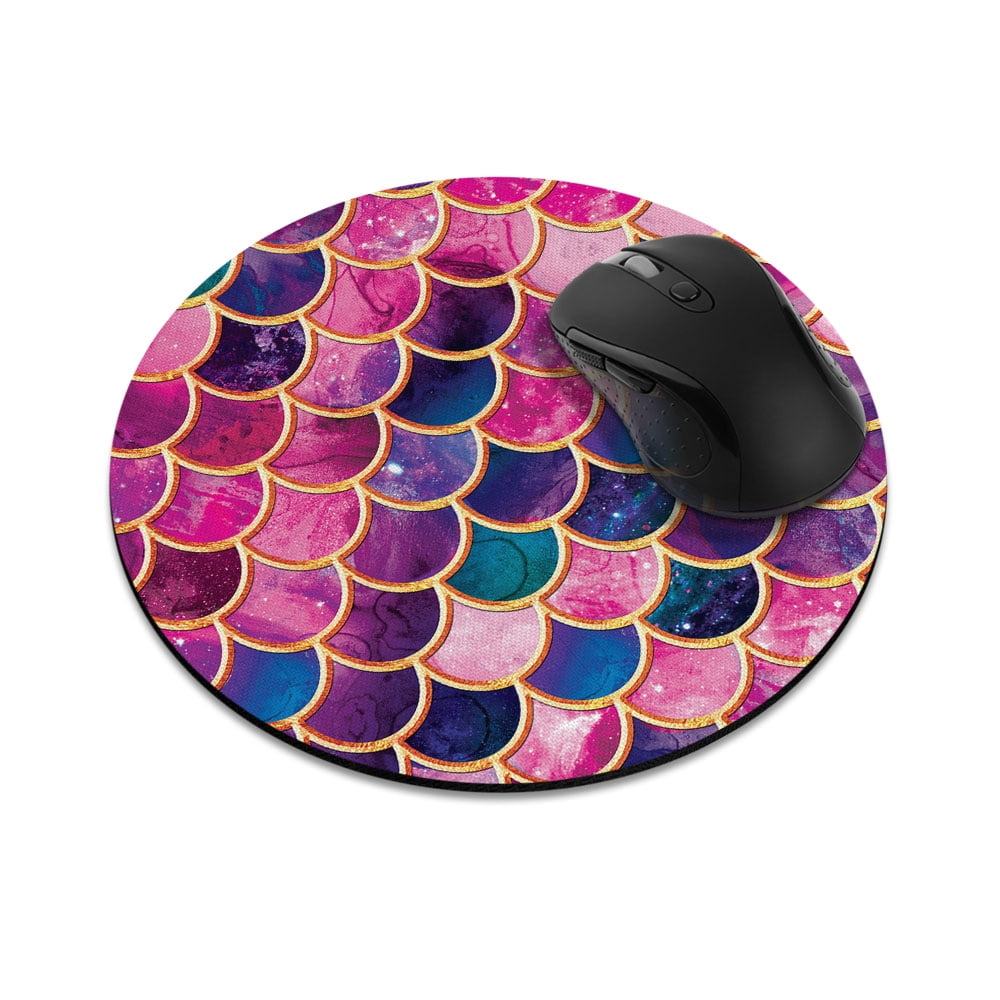 WIRESTER 7.88 inches Round Standard Mouse Pad, Non-Slip Mouse Pad for ...