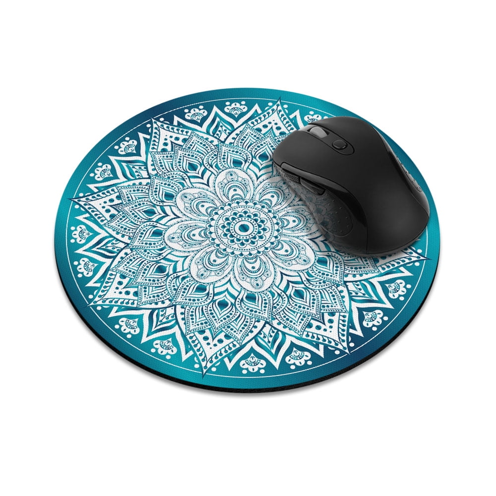 WIRESTER 7.88 in Round Mouse Pad with Non-Slip Rubber Base for ...