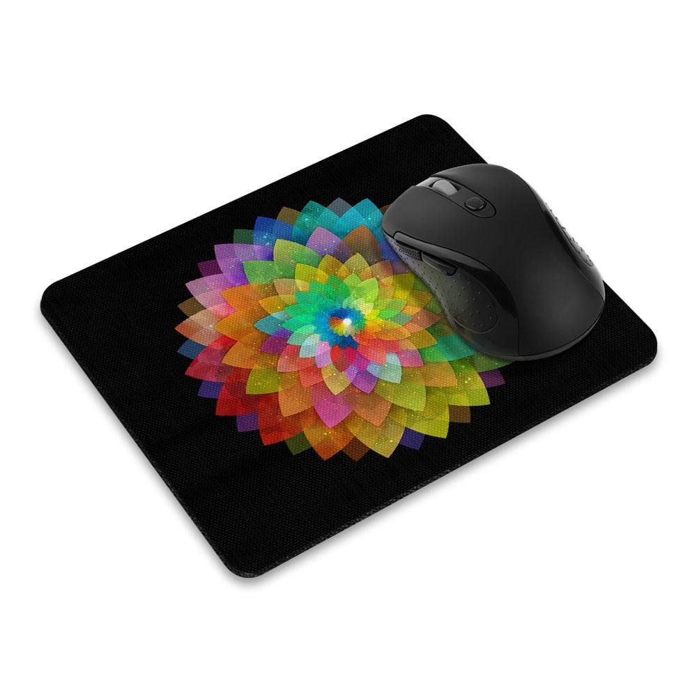 WIRESTER 8.66x7.08 in Rectangle Mouse Pad with Non-Slip Rubber Base for ...