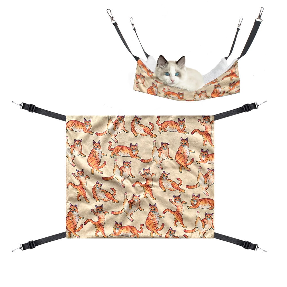 WIRESTER Cat Hammock, Pet Hammock Bed Adjustable Soft Sleeping Hammock ...