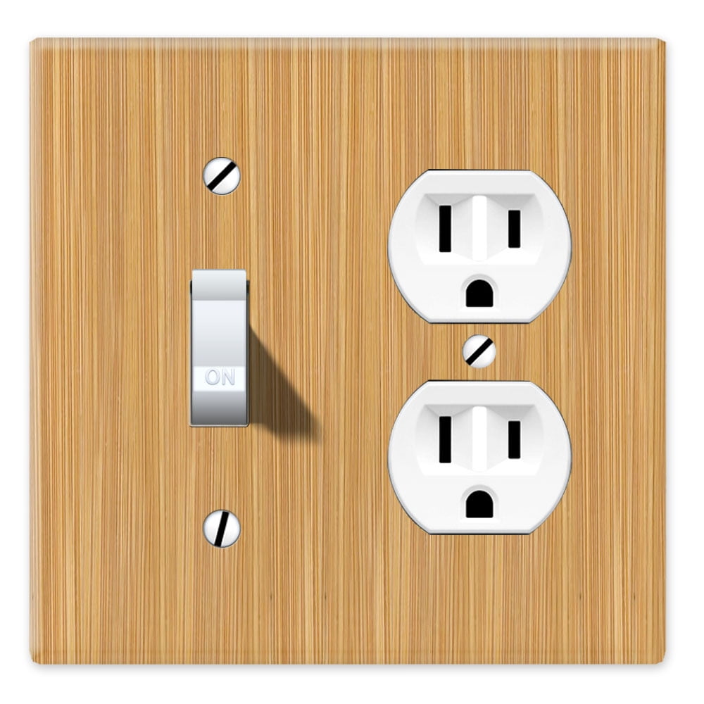 WIRESTER Double 1-Gang Toggle Light and 1-Gang Duplex Outlet Switch ...