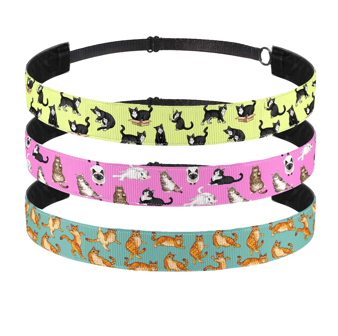 WIRESTER Elastic & Adjustable Fashion Headbands for Women 3-Pack Velvet ...