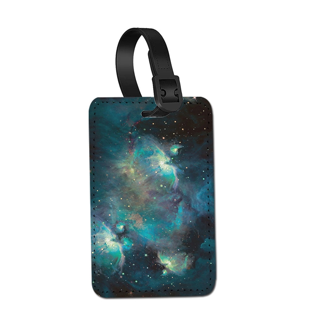 WIRESTER Rectangle PU Leather Luggage Tags for Travel Suitcase Baggage ...