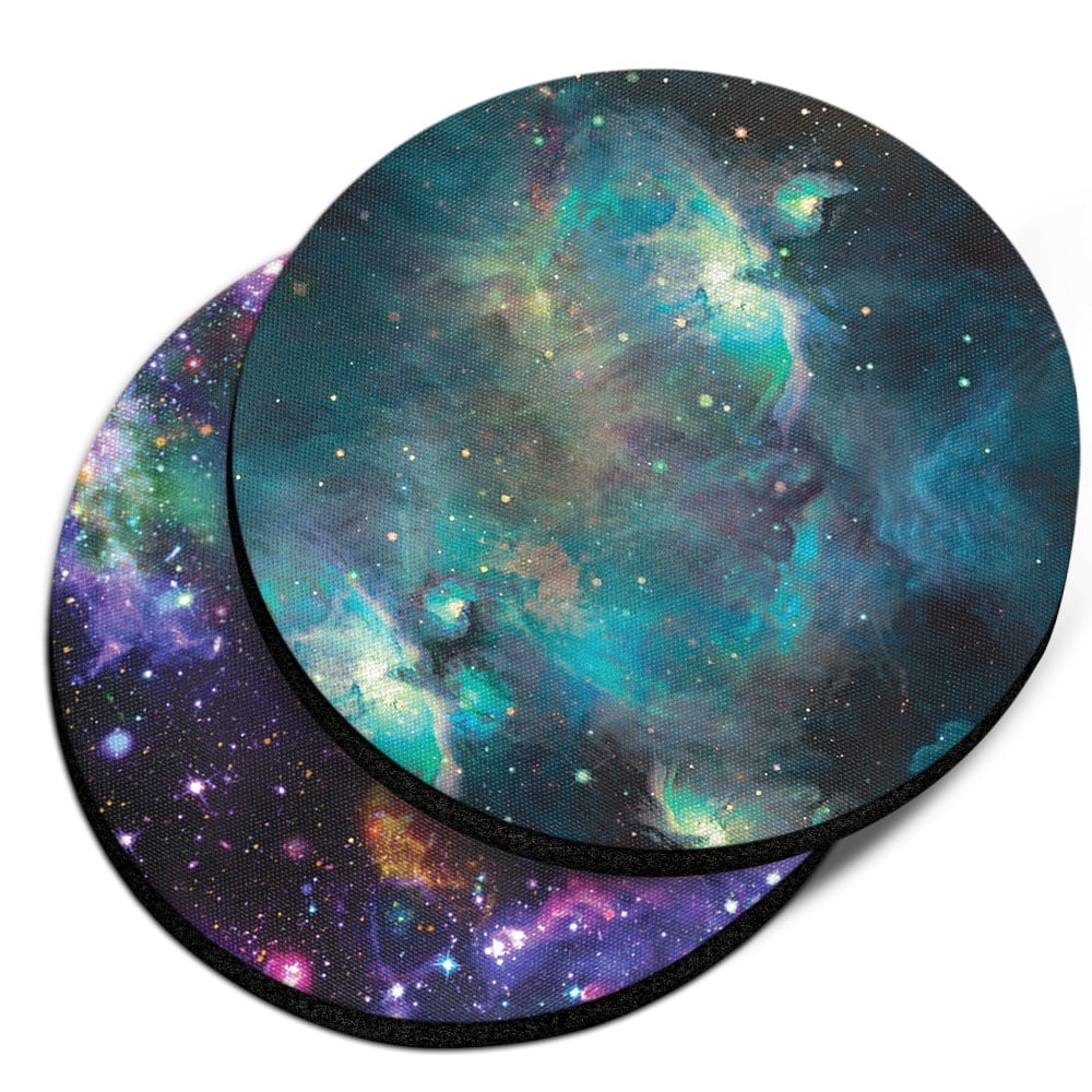 WIRESTER Round Neoprene Car Coaster for Drinks, Set of 2pcs, Blue Sky ...