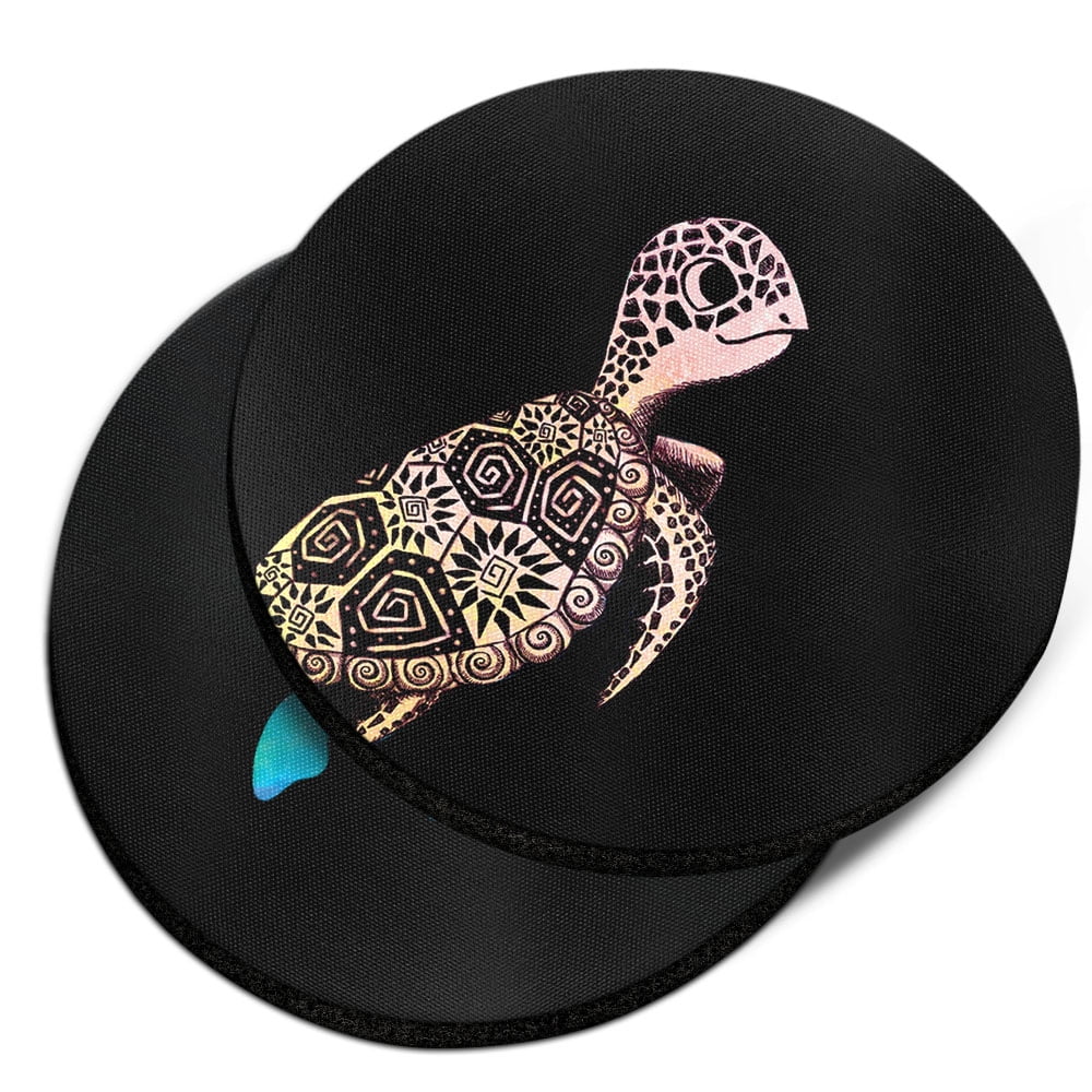 WIRESTER Round Neoprene Car Coaster for Drinks, Set of 2pcs, Clear Cute ...