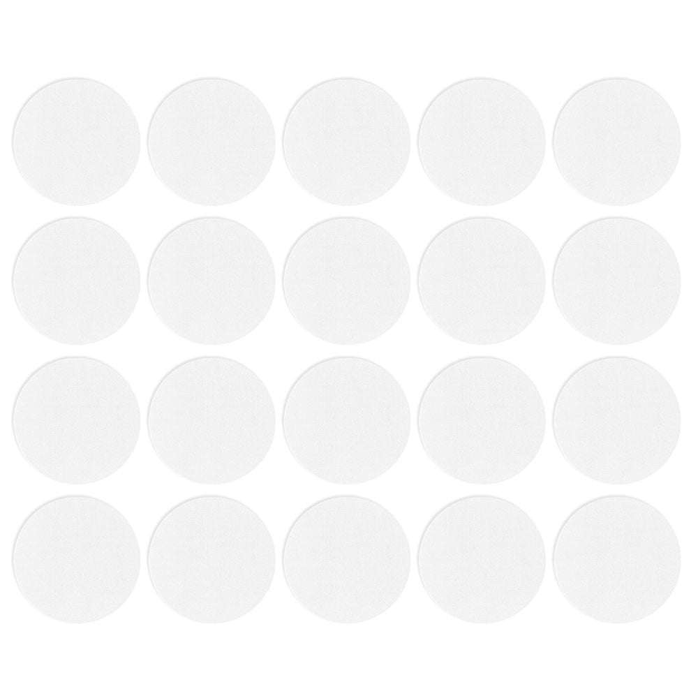 WIRESTER Set of 20pcs Round Screen Cleaner (5cm) White Microfiber ...