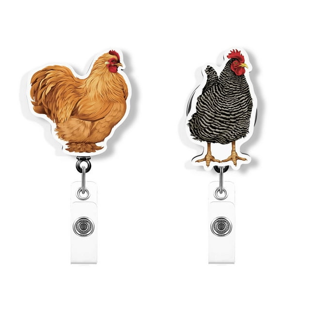 WIRESTER Set 2pcs Design Acrylic Key Card Holder Belt Clip Reel Id ...