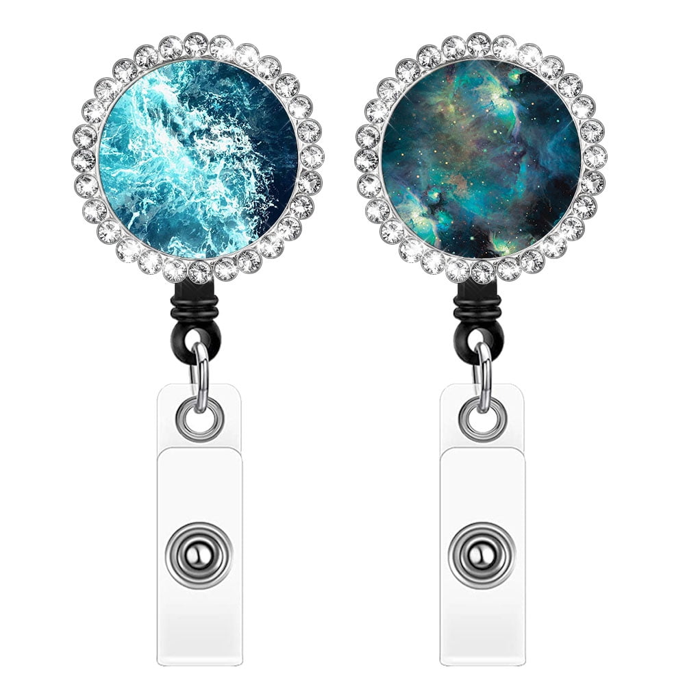 WIRESTER Set of 2pcs Shiny Bling Diamond Crystal Rhinestones Key Card ...