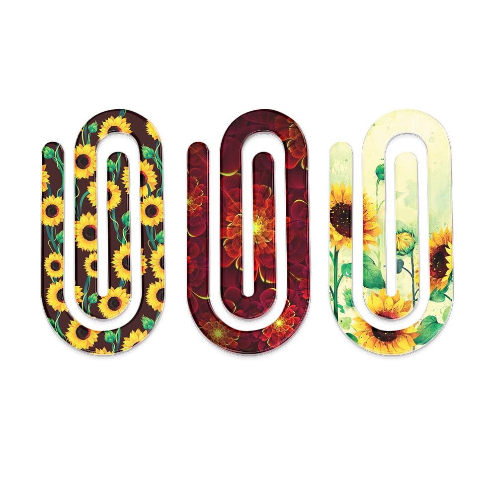 WIRESTER Set of 3 Jumbo Acrylic Teacher Paper Clips, Paperclip ...