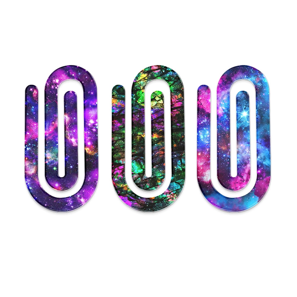 WIRESTER Set of 3 Jumbo Acrylic Teacher Paper Clips, Paperclip ...