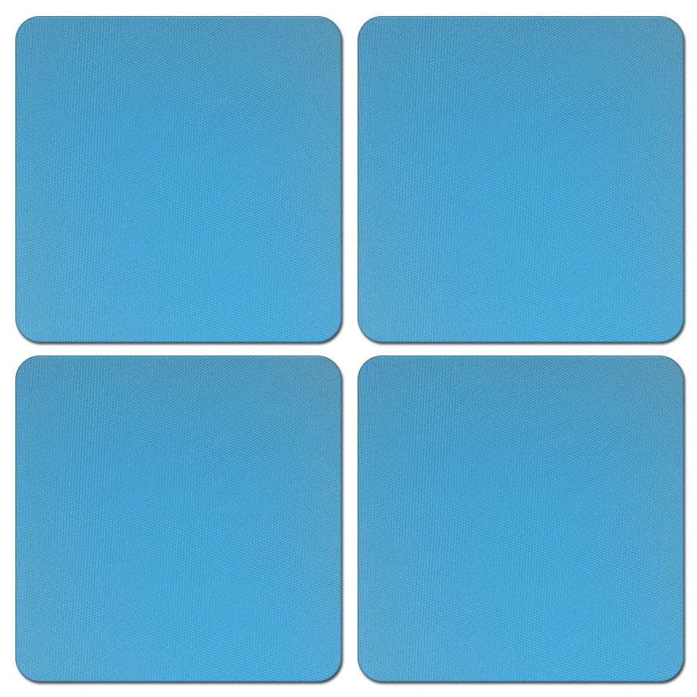 WIRESTER Square Fabric Coasters for Drinks, Set of 4pcs, Solid Baby ...