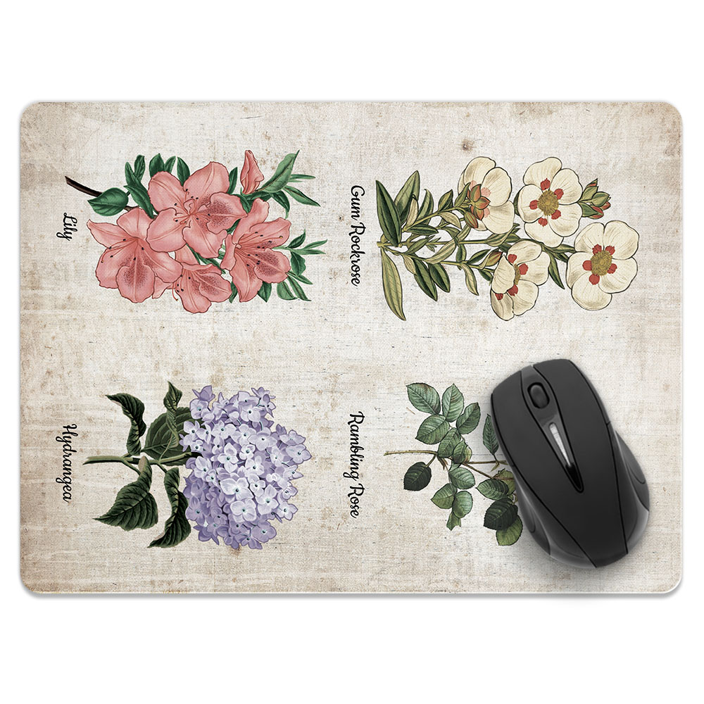 WIRESTER 13.77x10.23 in Rectangle Mouse Pad with Non-Slip Rubber Base ...