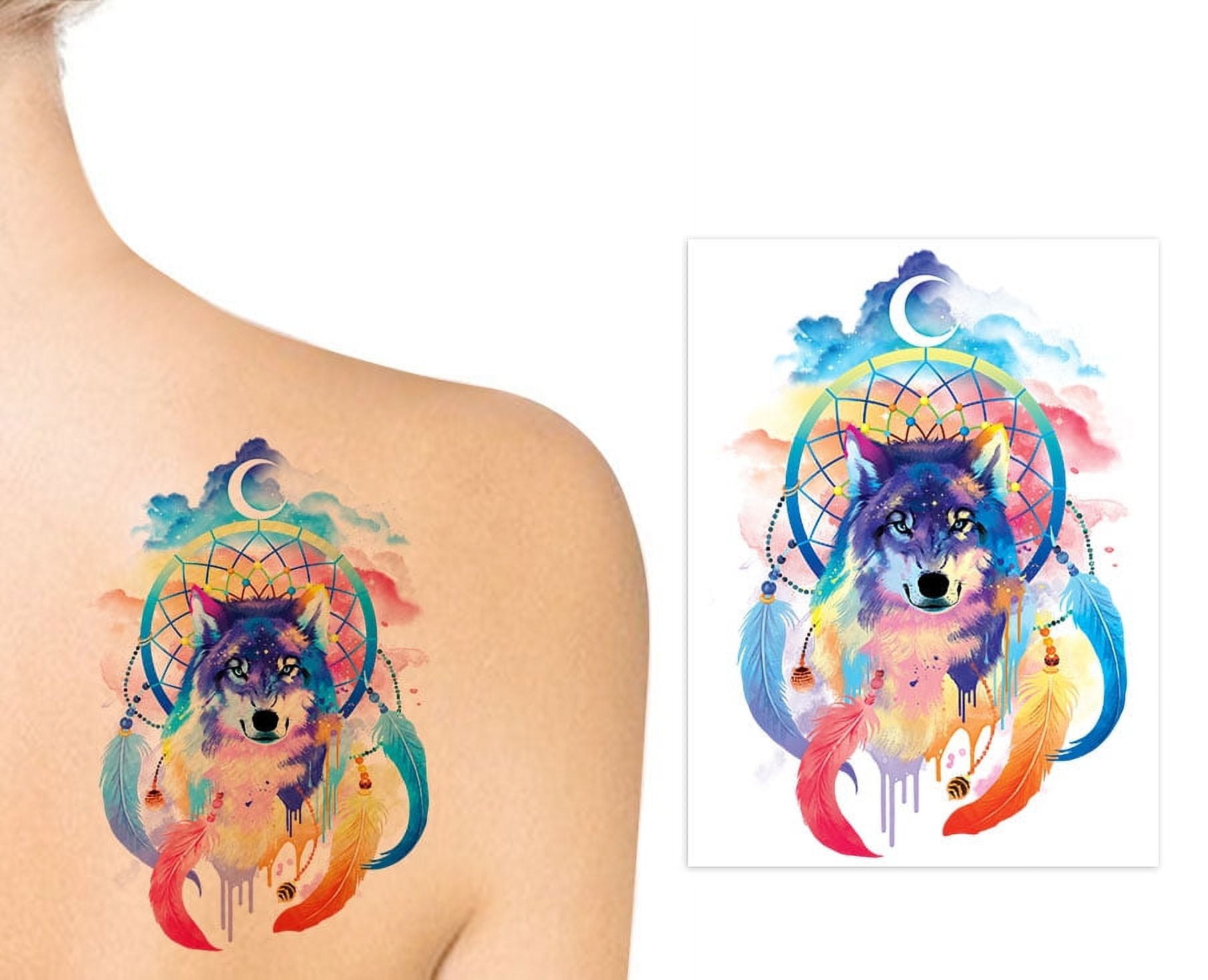 WIRESTER Temporary Tattoos for Women Girls Boys Kids Waterproof Fake ...