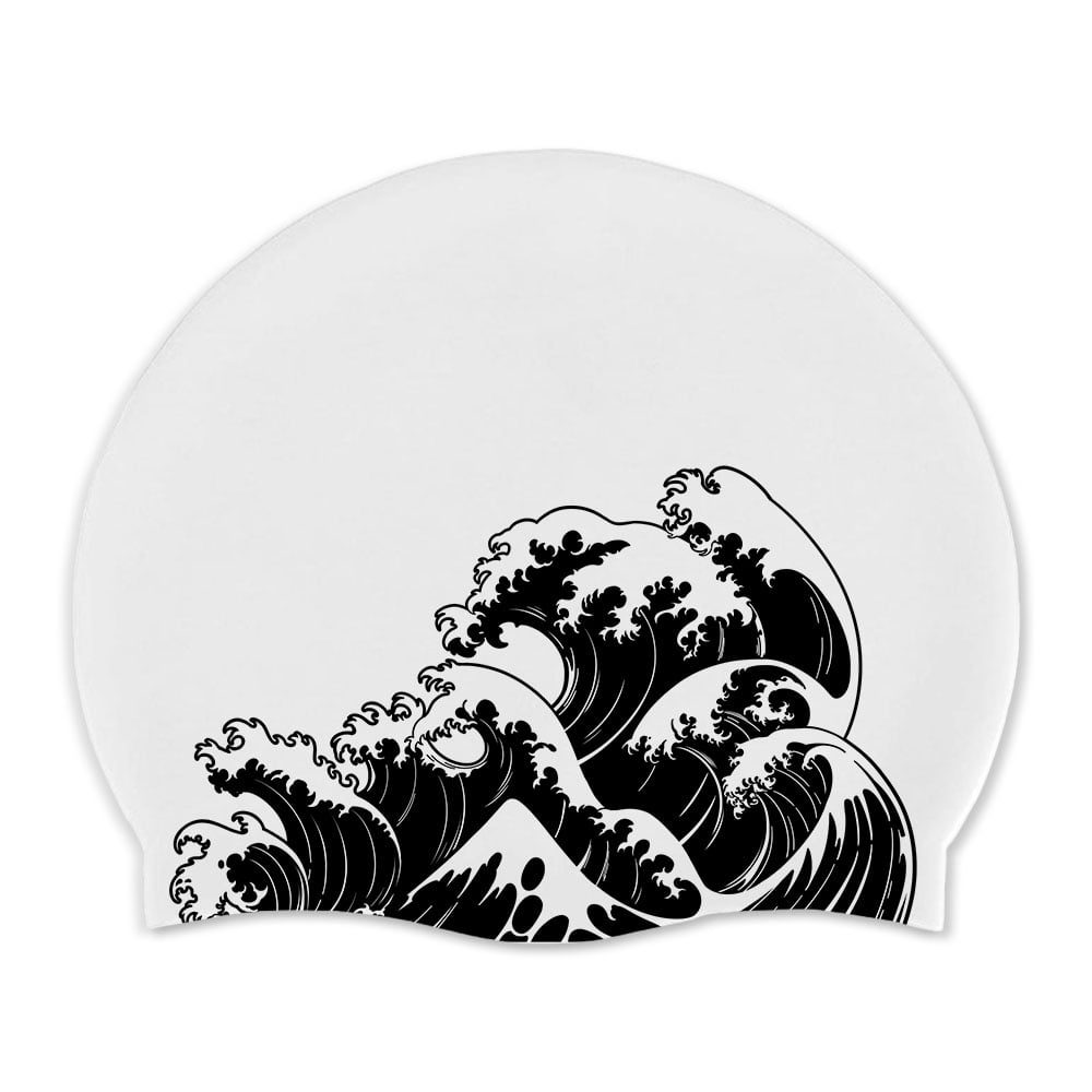 WIRESTER White Silicone Swim Cap for Women Men Adults Kids Boys Girls ...