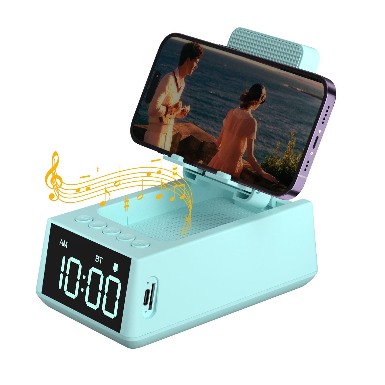 WISE TIGER Bluetooth Wireless Speaker with Cell Phone Stand Loud Alarm ...
