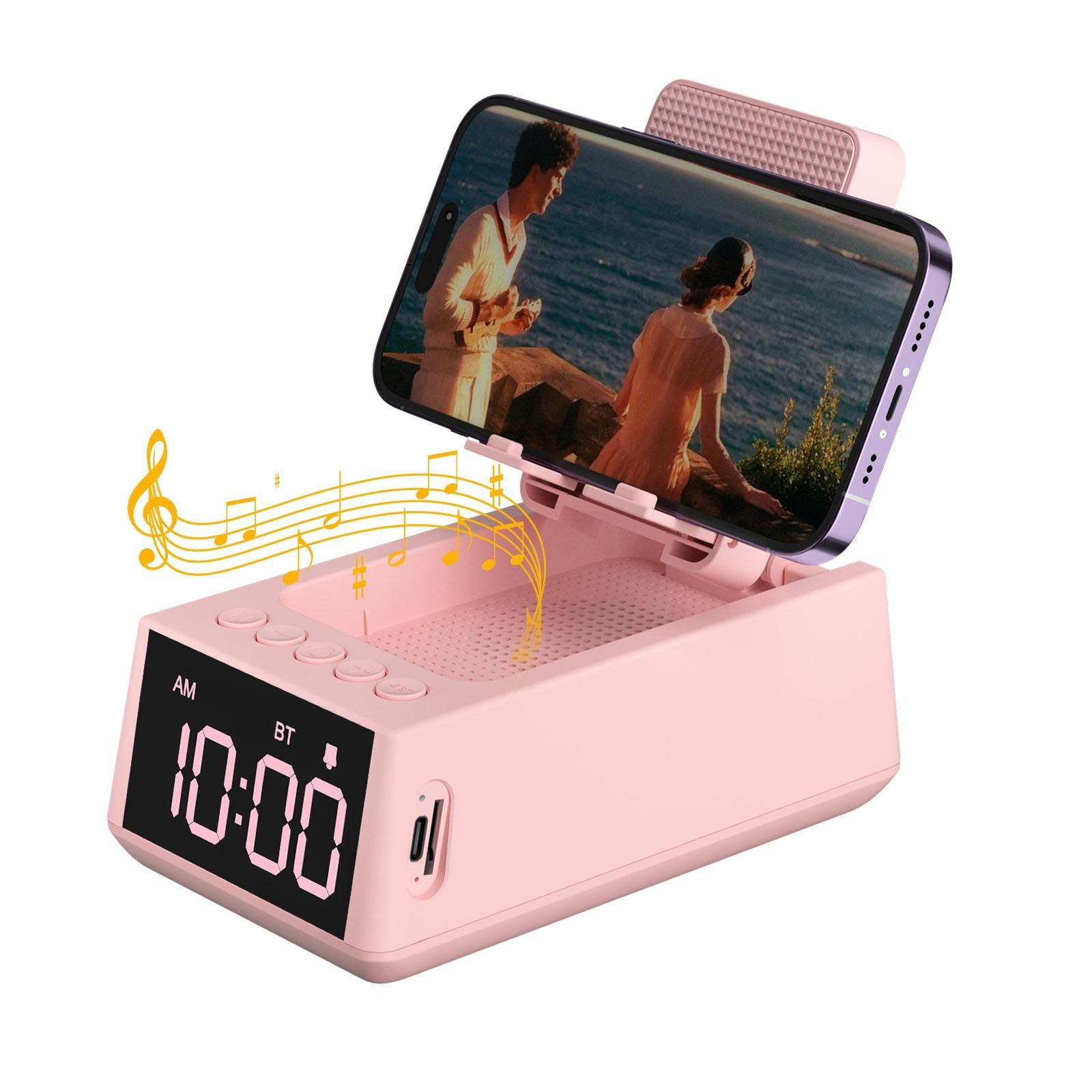 WISE TIGER Bluetooth Wireless Speaker with Cell Phone Stand Loud Alarm ...