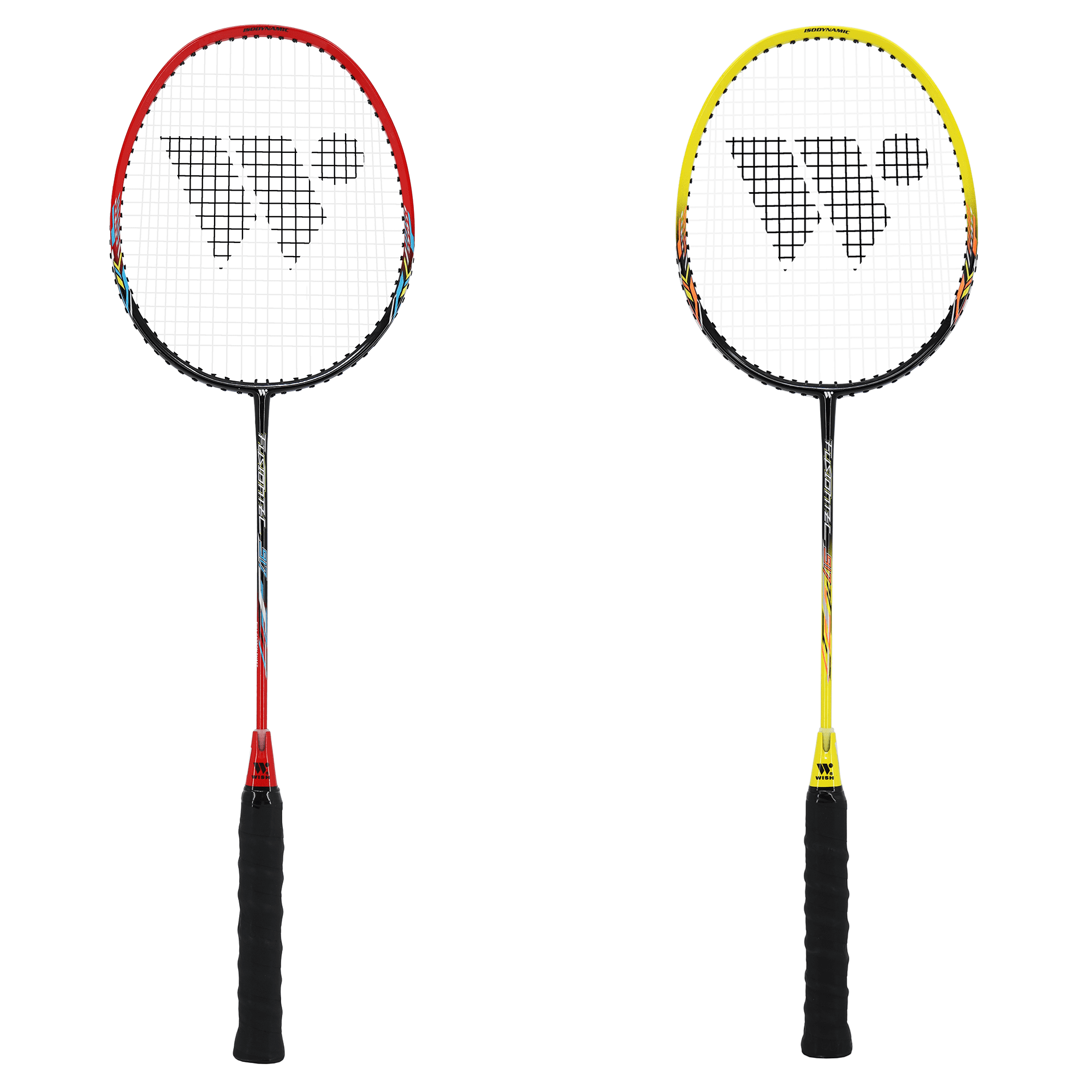 Wish FusionTec 917 Lightweight Badminton Racket Black Red, 1 Racket ...