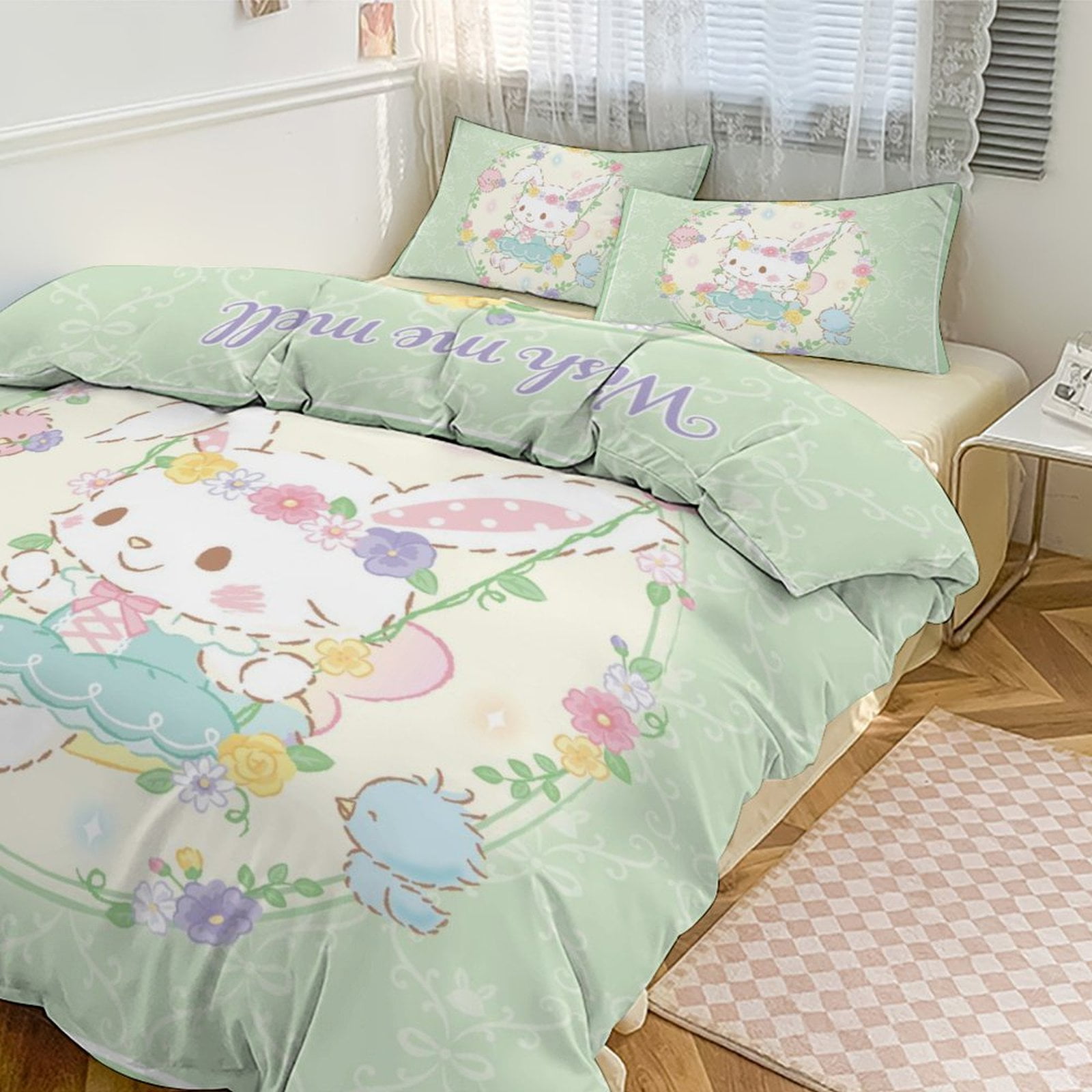 WISH ME MELL Bedding Set Anime Three-piece for Boys Girls Teens Twin ...