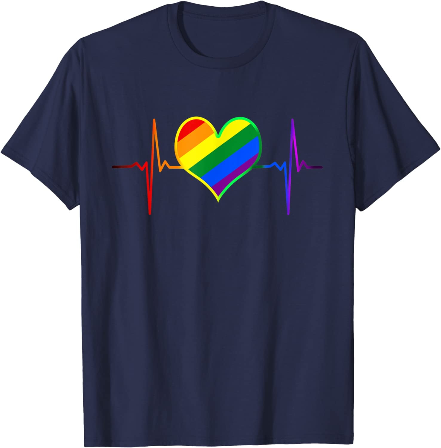 Wish Tree Pride Heart Beat Pulse Lgbtq Community Pride Month Rainbow T