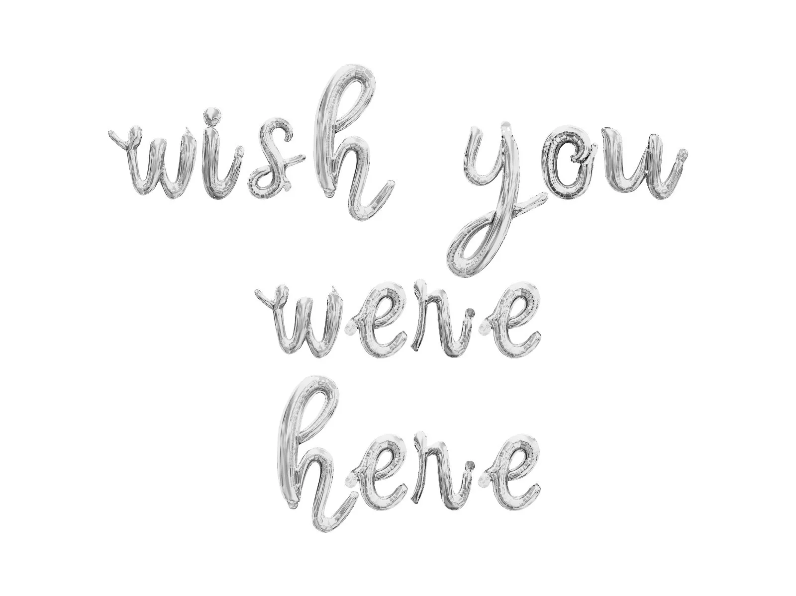WISH YOU WERE HERE Cursive Letter Balloon Banner - Goodbye Party ...
