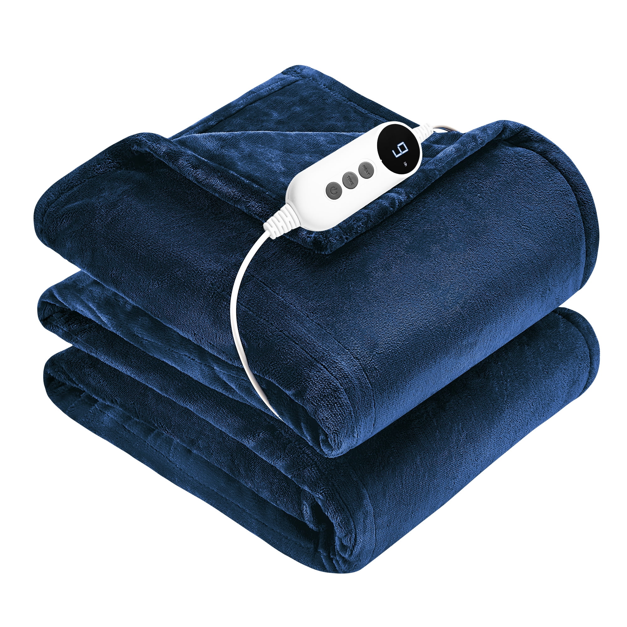 WISHEAD Electric Heated Blanket with 9 Heat Settings & 4 Auto-Off ...