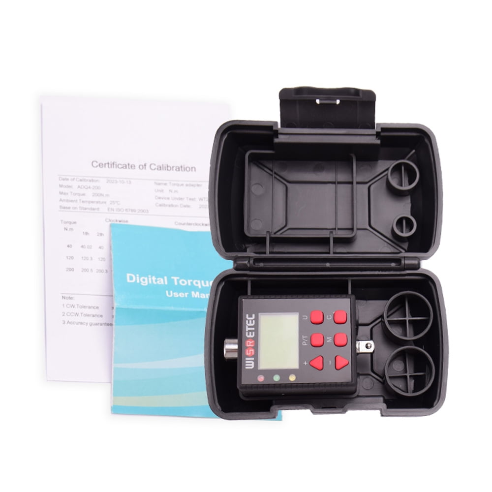 WISRETEC Digital Torque Meter with Backlight Display Adjustable Five ...