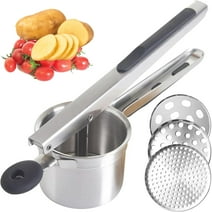 Farberware Professional Stainless Steel Potato Masher with Black Handle ...