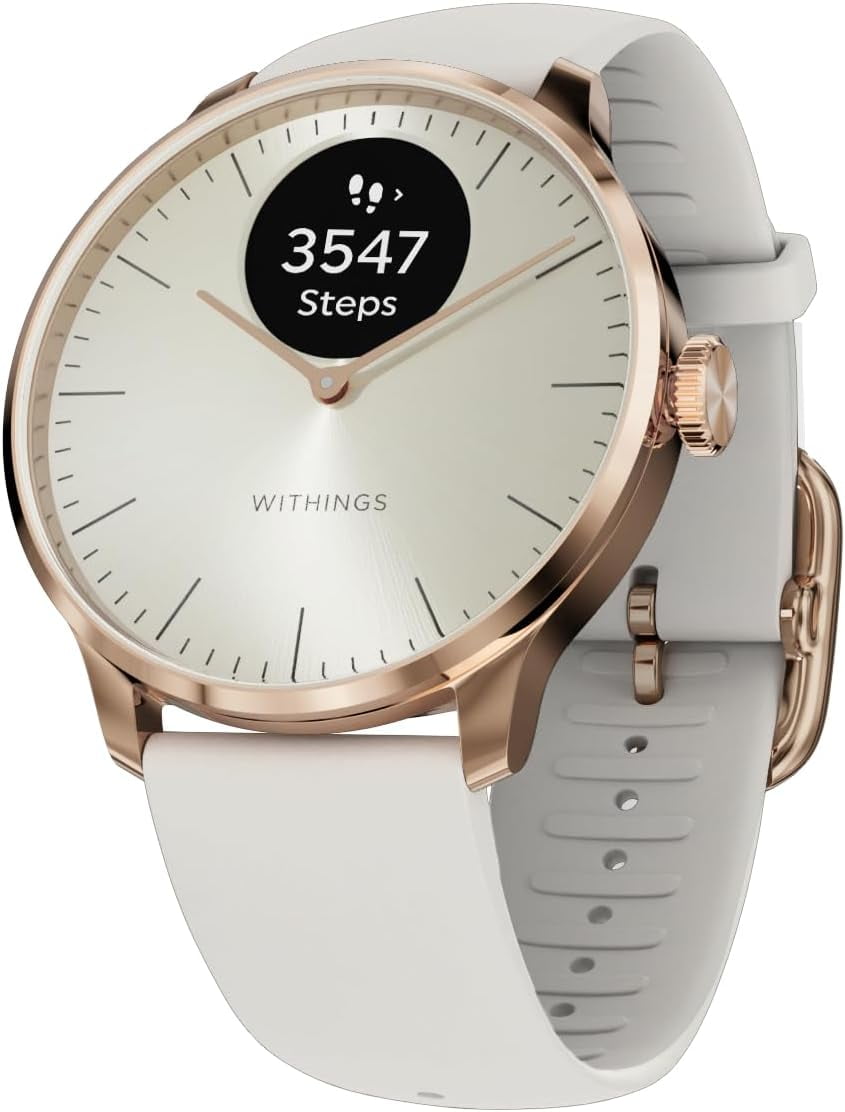 WITHINGS ScanWatch Light - Hybrid Smart Watch, Heart Rate Monitoring ...